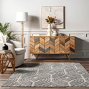 nuLOOM Taryn Moroccan Diamond Indoor/Outdoor Area Rug, 8' x 10', Gray