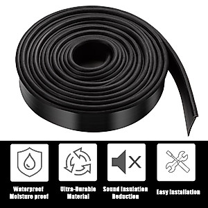 Framed Shower Door Bottom Seal Strip Replacement Shower Bottom Waterproof Door Rubber Sweep Trim Clear Seal for Home Bathroom Glass Shower Door, 108 Inch