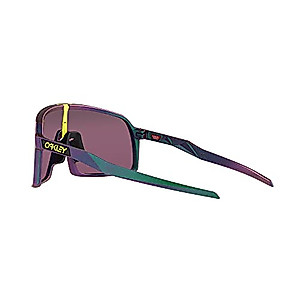 Oakley Men's OO9406 Sutro Rectangular Sunglasses, Green Purple Shift/Prizm Road Black, 37 mm