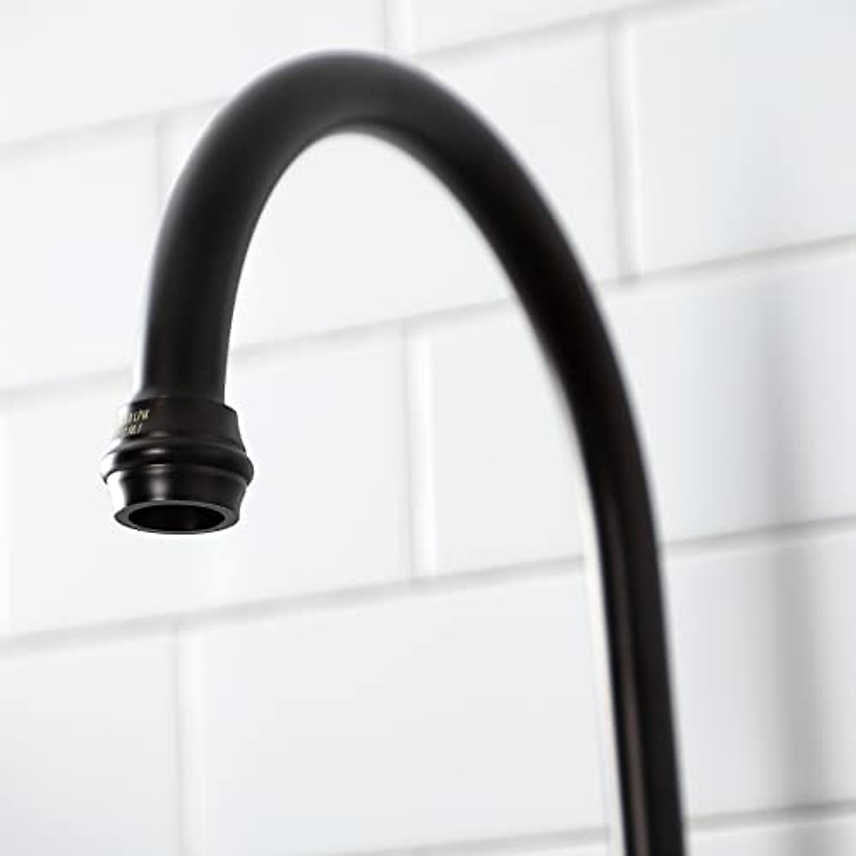 Kingston Brass KS7795PLBS English Country Bridge Kitchen Faucet with Brass Sprayer, Oil Rubbed Bronze