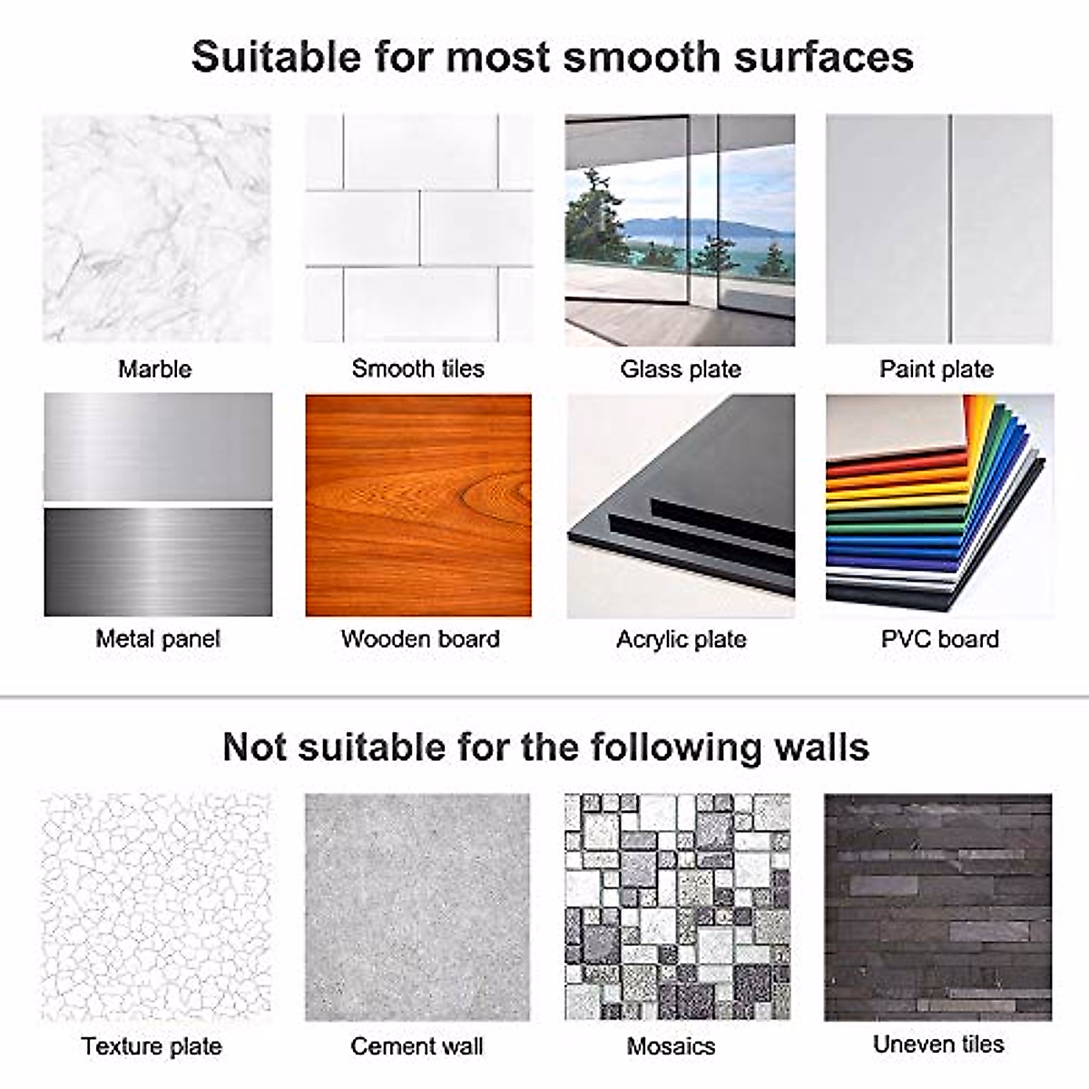 Heavy Duty Adhesive Hooks, Stick on Wall Adhesive Hangers, Strong Stainless Steel Holder, Self Adhesive Hooks for Kitchen Bathroom Home Door Towel Coat Key Robe 4 Packs Black