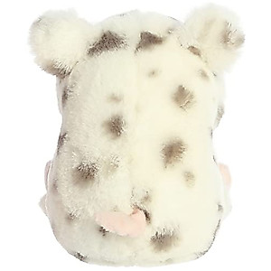 Aurora® Round Rolly Pet™ Periwinkle Pig™ Stuffed Animal - Adorable Companions - On-The-Go Fun - White 5 Inches