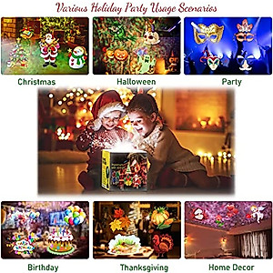 Christmas Projector Lights Outdoor Waterproof: Snowflake Holiday Projector Light with Remote Control - 26 HD Effects (3D Ocean Wave&Patterns) Projector Light for Xmas Holiday Party Garden Decorations
