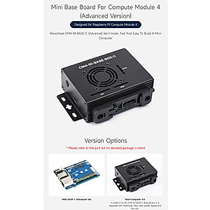 Waveshare Mini-Computer Advanced Version, Designed for Raspberry Pi Compute Module 4