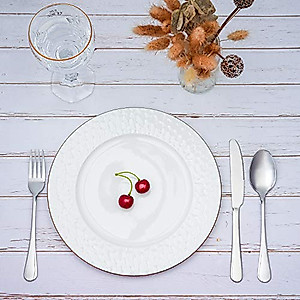 12 Pcs Dinner Spoon Set,Premium Food Grade Stainless Steel Spoons,Durable Metal Spoons,Tablespoon,Spoons Silverware Only,Mirror Finish & Dishwasher Safe,Use for Home,Kitchen and Restaurant - 7.3 inch