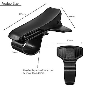 LIZHOUMIL Car Phone Mount - Universal HUD Design Smart Phone Holder 6.5 Inch Universal Clip On Car HUD GPS Dashboard Mount Cell Phone Holder Non-Slip Durable Stand for Safe Driving