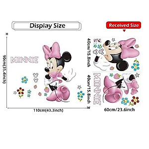 Minnie Mouse Large Wall Sticker for Girl's Room Decor Vinyl Decal