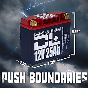 Dakota Lithium – 12V 25Ah LiFePO4 Deep Cycle Battery – 11 Year USA Warranty 2000+ Cycles – Perfect for Ice Fishing, Fish Finders, and More
