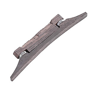 Rosewood Mandolin Bridge, Adjustable Rosewood Mandolin String Height Bridge Musical Instrument Accessory,Archtop Mandolin Bridge For Guitar Bass Mandolin Musical Parts Mandolin Bridg