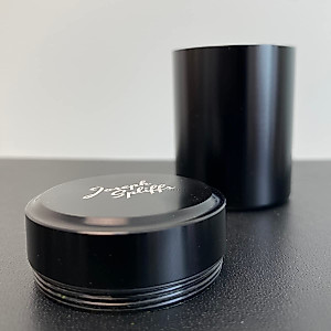 Joseph Spliffs Stash Can - Airtight Container, Waterproof Multipurpose Storage, Leaf Screw-Top Lid Lock - 3 Pack (60ml, 45mm*60mm Black)