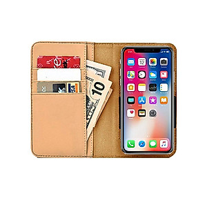 Dog Print Phone Case, Amazing Lagotto Romagnolo Dog Print Smartphone iPhone Wallet Case. Stunning Faux Leather Wallet Phone Cover/Stand for Samsung Galaxy, iPhone 6/7/8/X with RFID Protection