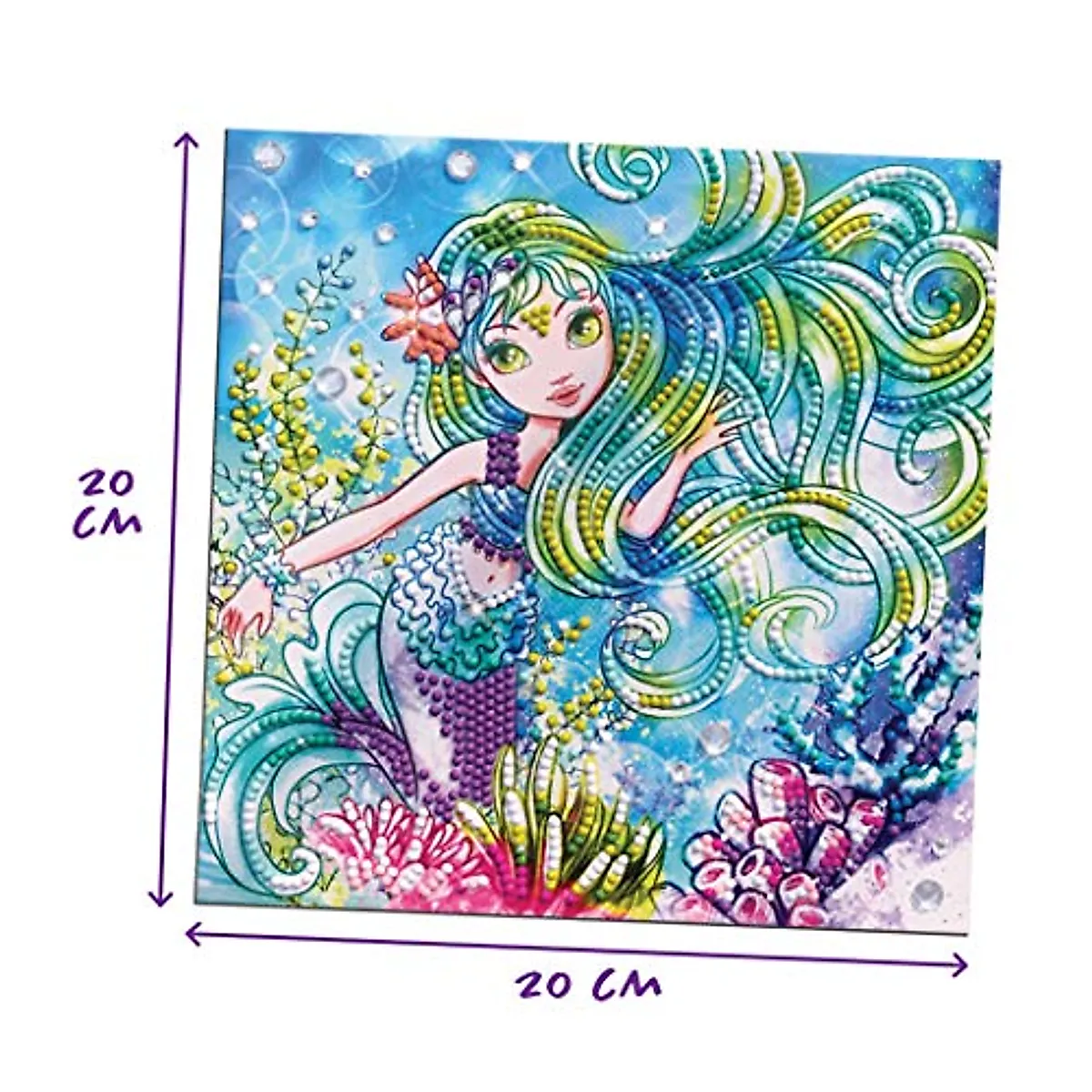 Nebulous Stars Dazzle by Number Diamond Art Painting Kit - Diamond by Number - Craft for Kids and Teens (Water)