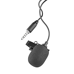 Luwigs 3pcs Lavalier Microphone Metal Tie Clips with 3pcs Lapel Mic Windscreen Foam Covers, Lapel Microphone Replacement Kit, Metal Lapel Mic Clips Sponge Cover Kit (6 Pack, 7.5mm)