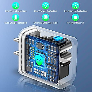 iPhone 14 13 12 11 Car Fast Charger Kit, [Apple MFi Certified] iPhone 20W USBC Wall Charger + 60W Dual USBC Fast Car Charger with 2Pack 6Ft Lightning Cables Quick Charging for iPhone/iPad/Airpods pro