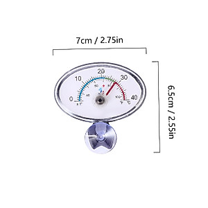 BESPORTBLE 4pcs Pointer Thermometer Aquarium Patch Thermometer Dial Thermometer Water Thermometer Fish Thermometer