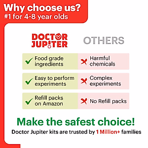 Doctor Jupiter My First Science Kit for Boys and Girls Aged 4-6-8|Birthday Gifts Ideas for Kids|STEM Learning & Education Toys for 4,5,6,7,8 Year Olds