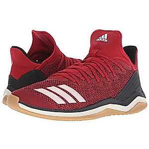 adidas Men's Icon 4 Baseball Shoe, Power red/Cloud White/Carbon, 12 M US