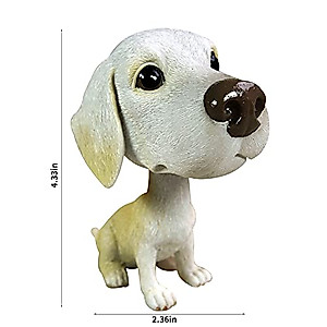 Leutsin Puppy Bobble Head Dogs Bobbing Heads Car Dash Puppy Car Decoration Personalized Bobblehead Dolls, Cool Bobbleheads for Car Dashboard Ornaments Figure Gift, Car Interior Accessories