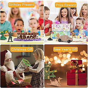 Divwa Army Men Toys for Boys 8-12, Military Soldier Army Base 160 Pcs Set Including WW2 Khaki Green Plastic Army Men Figure and Accessories with Handbag for Kid Boy Toddler Age 6-12 8-12