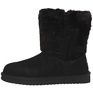 Koolaburra by UGG Women's Aubrei Short Fashion Boot, Black, 7