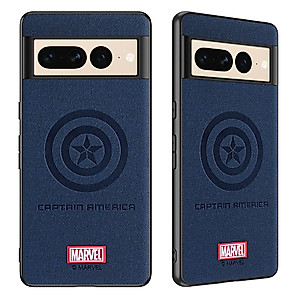 IRON SPIDER Case for Google Pixel 6, with Superhero Character Compatible Pixel 6 Leather Case (Blue)