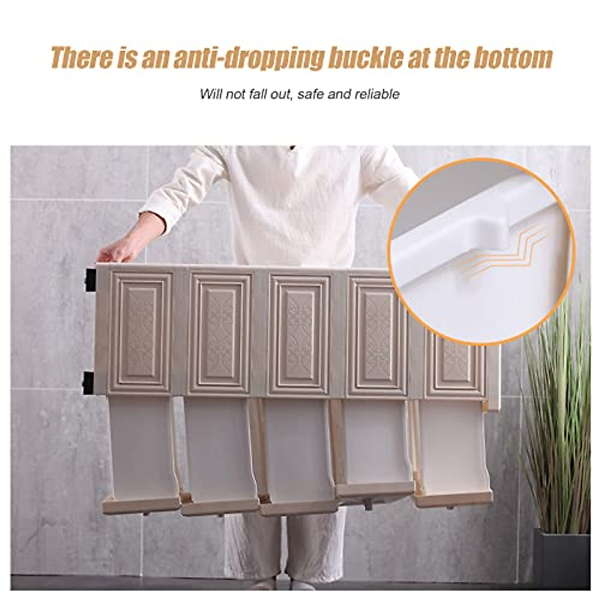 TFCFL 5 Layers Storage Cabinets 6 Drawer White European-Style Plastic Dresser Storage Closet Organizer for Home Office Bedroom