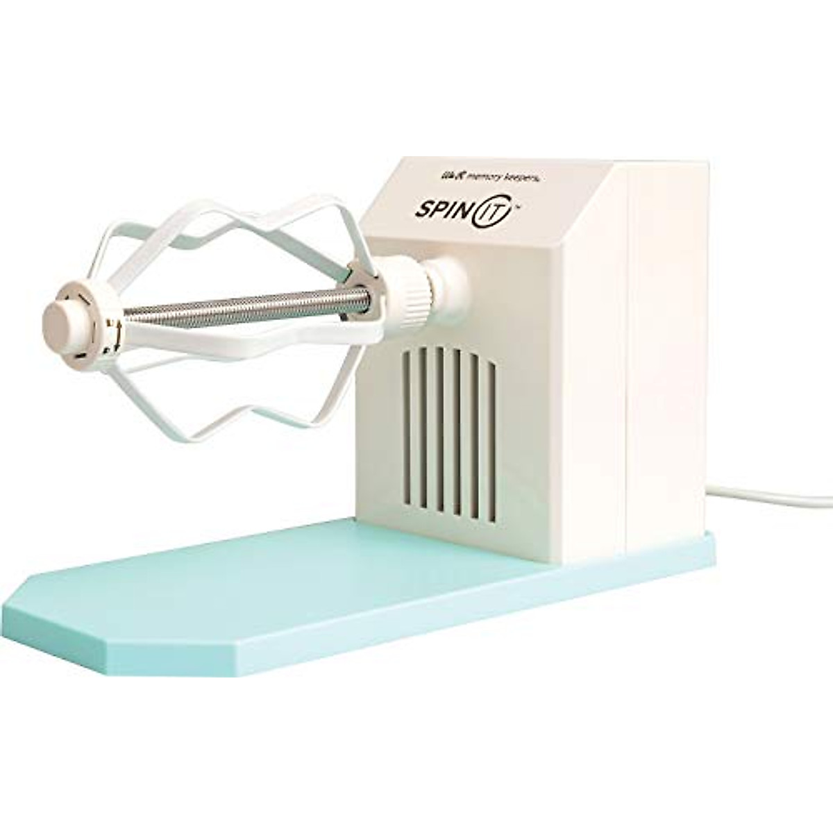 We R Memory Keepers 0633356604990 Spin It-Motorized Rotary Drying Tool, 1 Count (Pack of 1), White