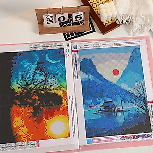 Huacan Diamond Painting Storage Book 30 Pages Portfolio Presentations Folder for 30x40cm painting