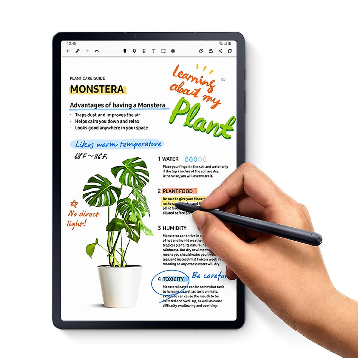 Replacement Pointer Stylus Pen for Samsung Galaxy Tab S7,Tab S7+ Plus,Tab S7 FE S Pen Stylus+ Tips/Nibs (Black Pen)