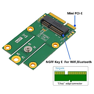 M.2 (NGFF Key E) to MPCIe (PCIe+USB) Adapter pcie Card m.2 pcie Adapter