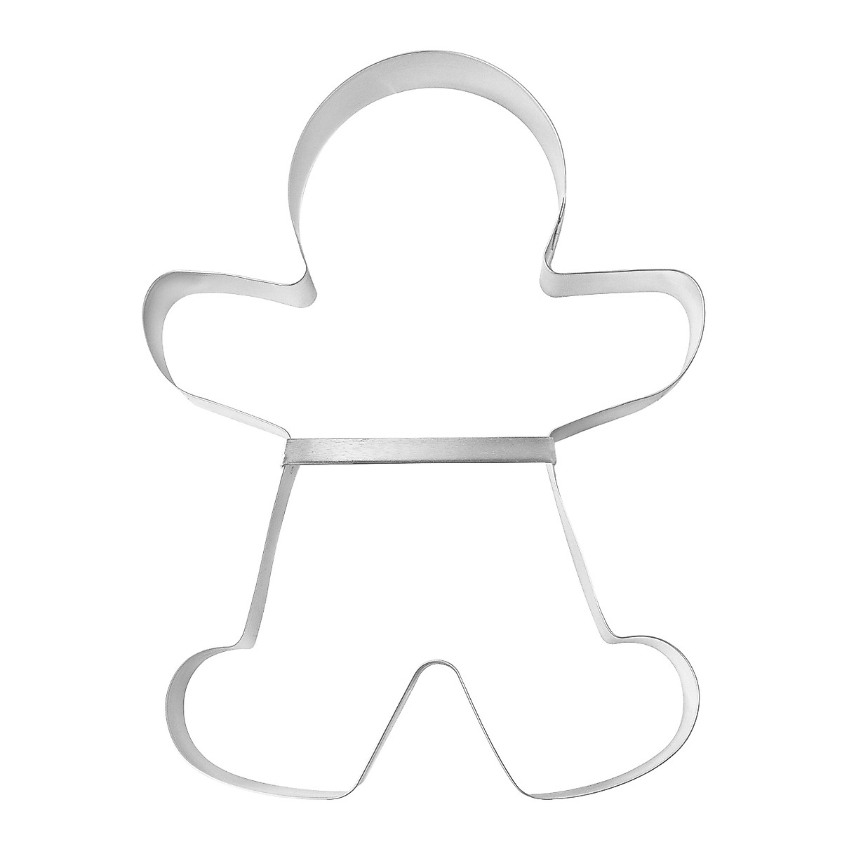 Foose Cookie Cutters Extra Large Gingerbread Man with Brace Cookie Cutter 8.5 in, Hand Made in USA