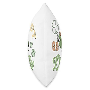 2023 St Patrick's Day Apparel Clothing Western Patrick's Day Cute St Pattys Clover Country Music Throw Pillow, 16x16, Multicolor