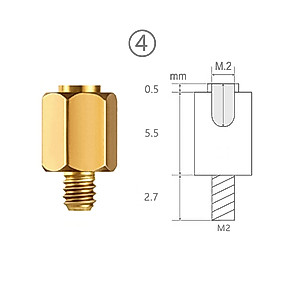 M.2 SSD Mounting Screws Kit for PS5 and Asus Gigabyte ASRock Msi Motherboards Copper（40pcs）