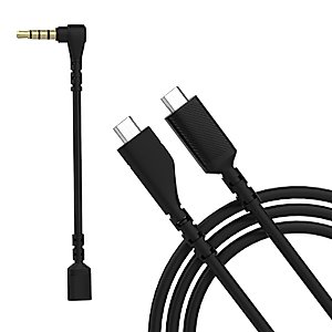 Arctis 3 Replacement Cable Cord for SteelSeries Arctis 7, Arctis 5, Arctis 3, Arctis Pro Wireless, Arctis Prime, Arctis 5, Arctis Pro+ Gaming Headset(2 in 1, 3.5mm, 4.9ft), Arctis-3/5/7