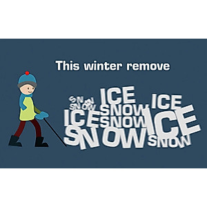 BigBlade Lightweight Easy to Use Snow Removal and Ice Scraper Tool (48 X 40 in)