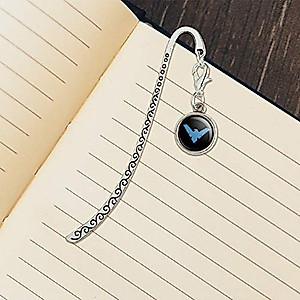 Batman Nightwing Logo Metal Bookmark Page Marker with Charm