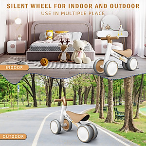 67i Baby Balance Bike for 1 Year Old Boys Girls 12-24 Month Toddler Balance Bike Toddler First Bike 1 Year Old Toddler Bicycle Toy for Boys & Girls (Pink)