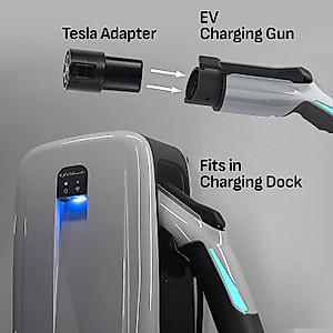 Schumacher Electric Level 2 EV Charger 50 Amp 240V for NEMA 6-50 Plug or Hardwired Electric Vehicle Charger - 9X Faster Indoor/Outdoor Charging - Bluetooth/WiFi Connected