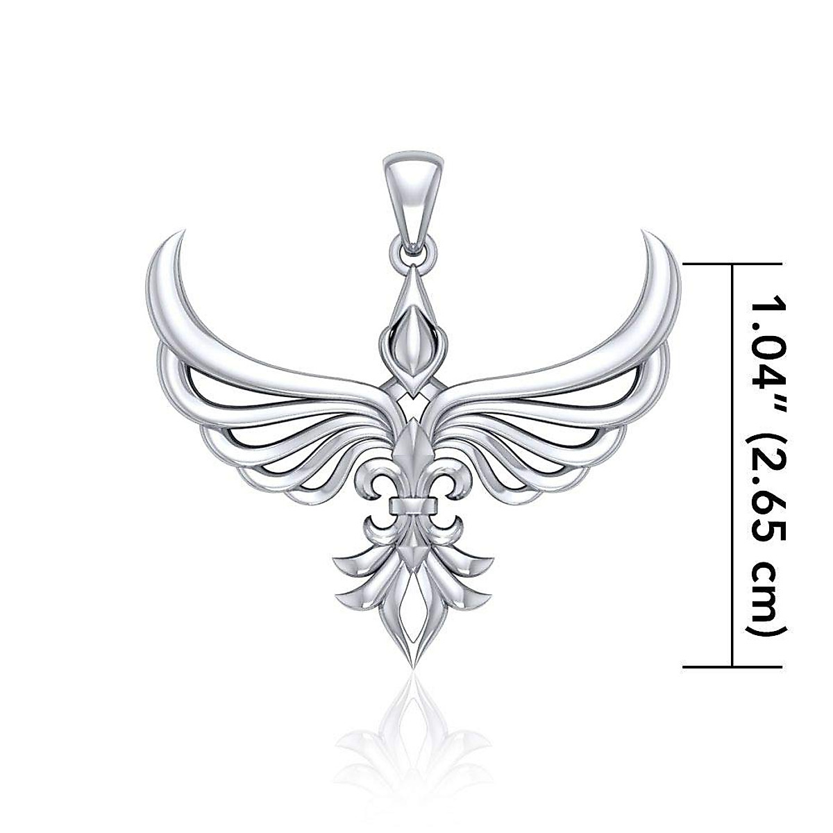 Jewelry Trends Rising Phoenix Modern Style Sterling Silver Pendant