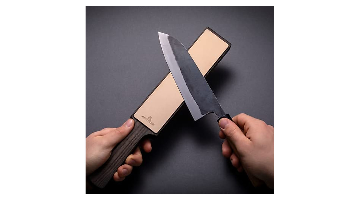 Artrize Paddle Strop 2 Sided - Italian Leather with compounds for Knife ...