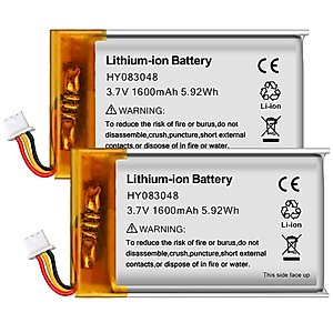 Abeden Replacement Battery Compatible with Infant Optics DXR-8 Video Monitor Unit Battery Sp 803048 3.7V 1600mAh Lithium-ion Rechargeable Battery(2 Pack)