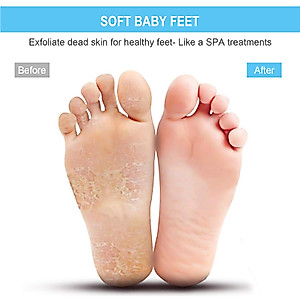 BESKAR Larger Shower Foot Scrubber Mat with Non-Slip Suction Cups- Cleans, Smooths, Exfoliates & Massages your Feet Without Bending, Improve Foot Circulation & Soothes Tired Feet- Black