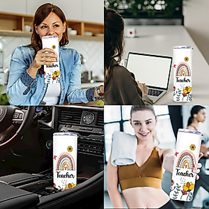 DHQH Teacher Christmas Gifts for Women, Teacher Thanksgiving Gifts,Teacher Appreciation Gifts from Friends Sister Mom, 20 Oz Travel Tumbler