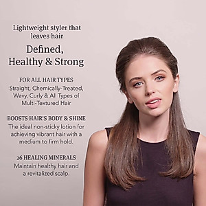 Saphira Sculpting Lotion for Medium To Firm Hold, Healthy Shiny Hair, for All Hair Types, Women and Men, Sulfate-Free, Paraben-Free, 8.5 Ounce