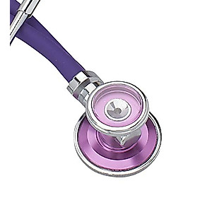 Dual Head Sprague Rappaport Stethoscope with Matching Chest Piece (Purple)