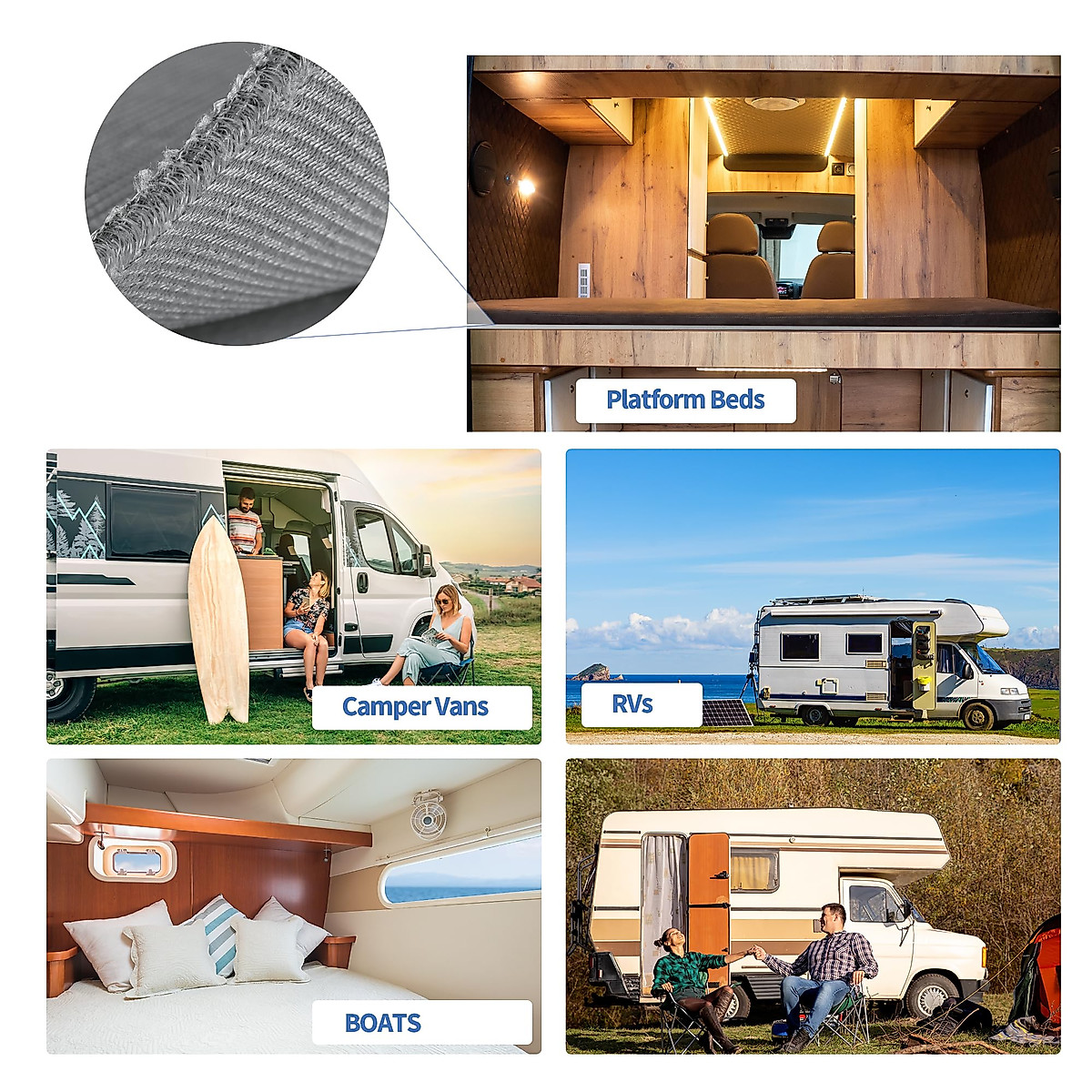 MABOZOO Mattress Underlay, 3D Air Meshfiber Under Mattress Pad, Breathable Rv Under Mattress Ventilationand, Bed’s Creating Air Flow for RV, Boat, Camper (Twin)