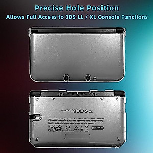OSTENT Protective Clear Crystal Hard Guard Case Cover Skin Shell for Nintendo 3DS XL LL Color Clear White