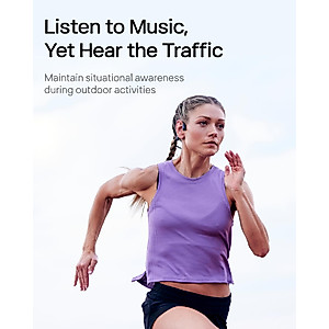 SHOKZ OpenRun Pro - Open-Ear Bluetooth Bone Conduction Sport Headphones - Sweat Resistant Wireless Earphones for Workouts and Running with Premium Deep Base - Built-in Mic, with Hair Band