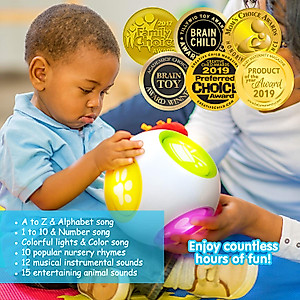 BEST LEARNING Learning Cube - Educational Musical Activity Center Block Toy for Infants Babies Toddlers 6-12 Month and up - Ideal 1 Year Old Baby Toys Gift - First Boy or Girl Birthday Present