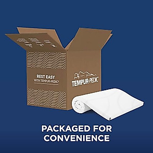 TEMPUR-Adapt 3" Memory Foam Mattress Topper, Twin, White